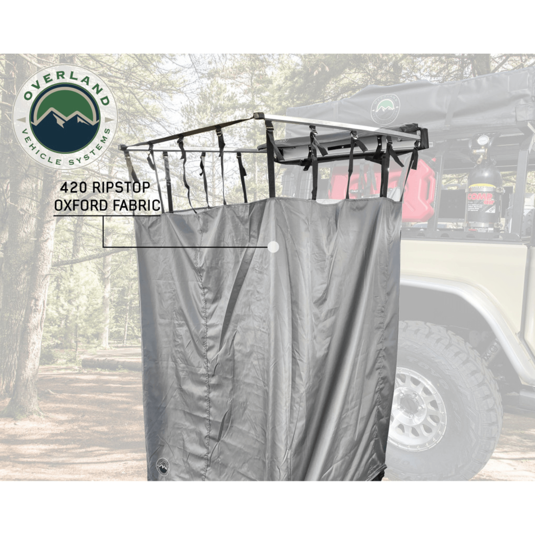 Overland Vehicle Systems Car Side Shower Room | Ultimate Convenience ...