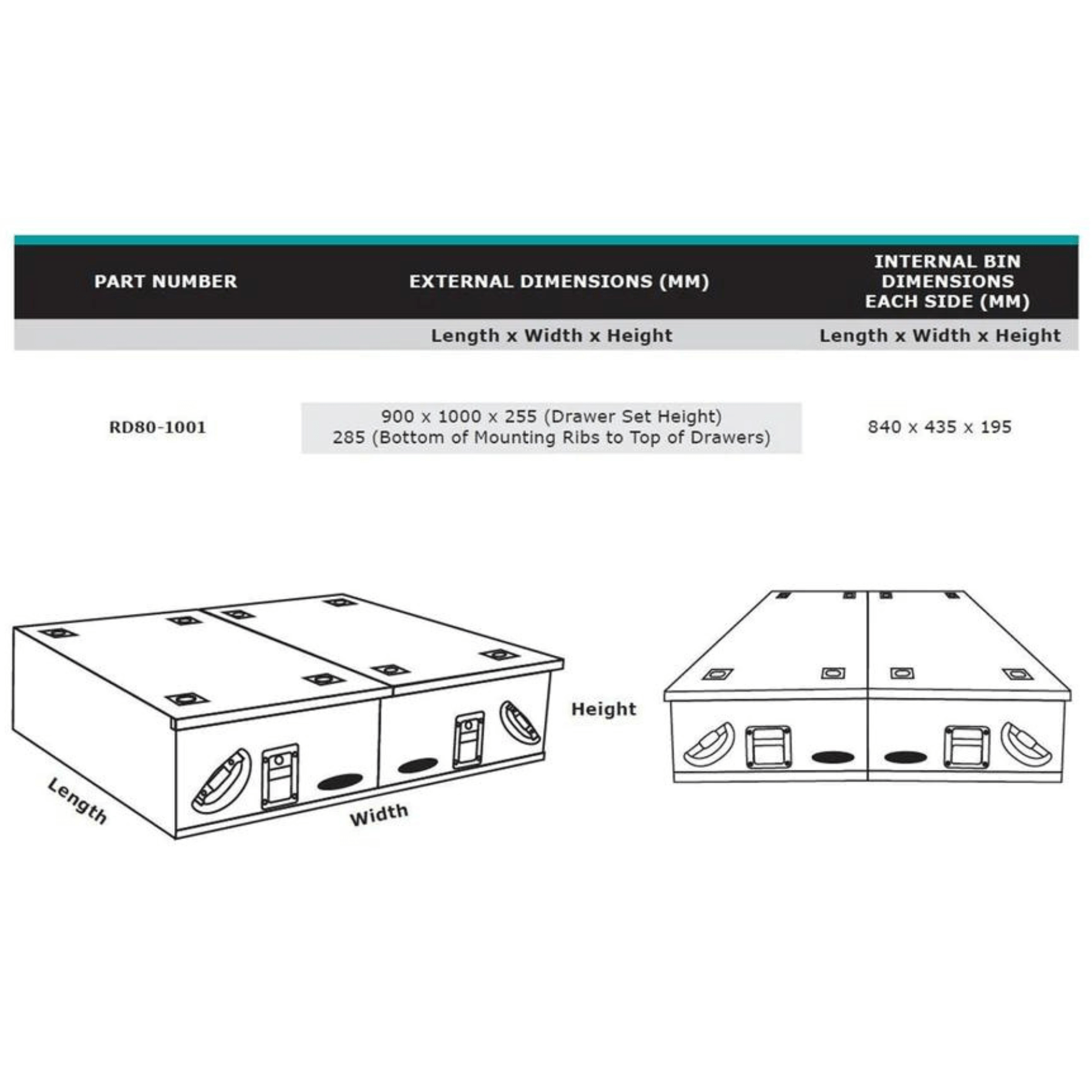 Dobinsons Direct Rear Dual Roller Drawer System for Lexus GX460 ...